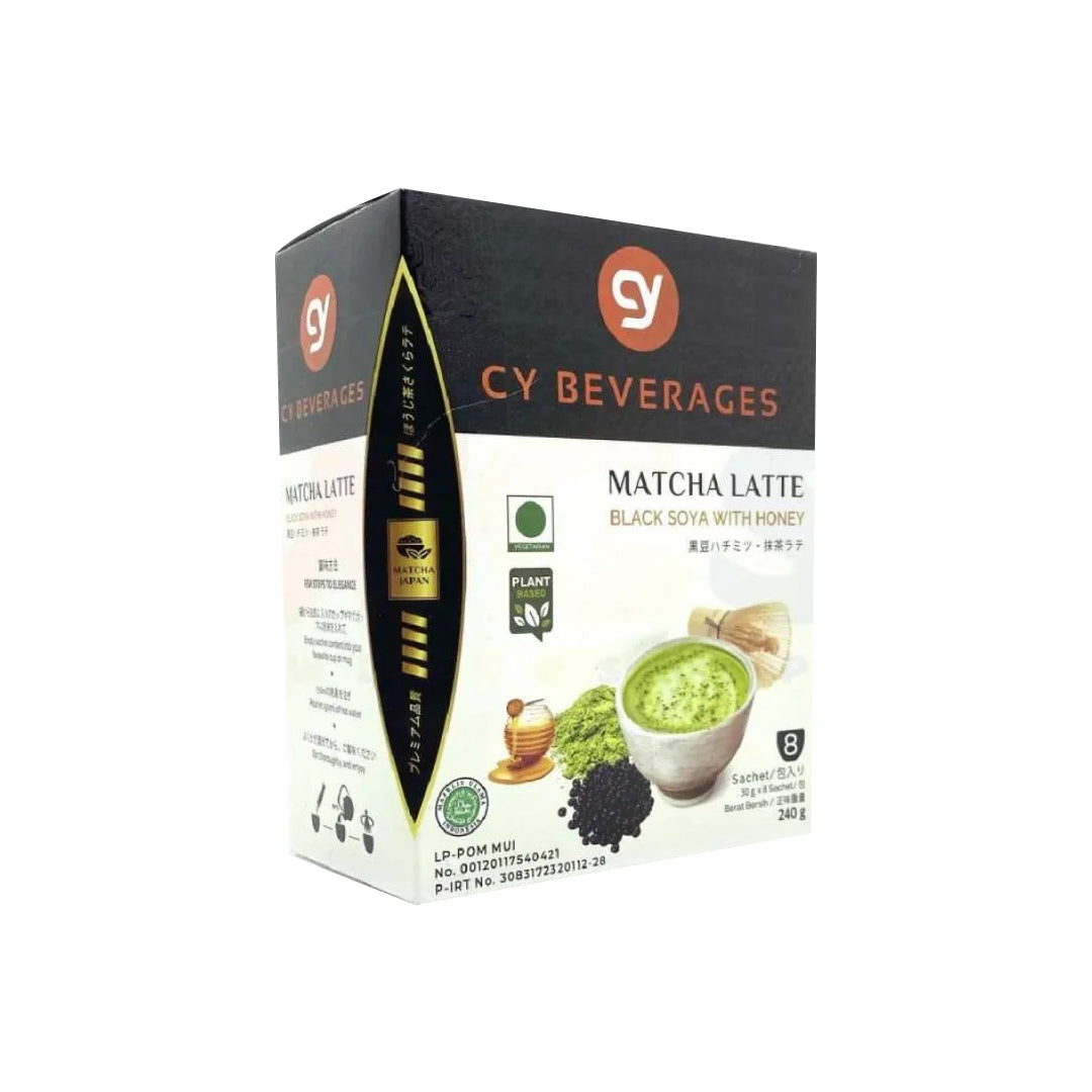CY - Plant Based Matcha Latte Black Soya with Honey 240Gr (24/carton ...
