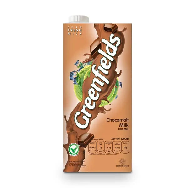Greenfield - UHT Choco Malt 1.000Ml (12/Carton) – Tasty Snack Indonesia