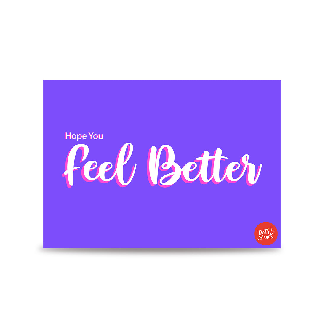 Hope You Feel Better Card – Tasty Snack Indonesia