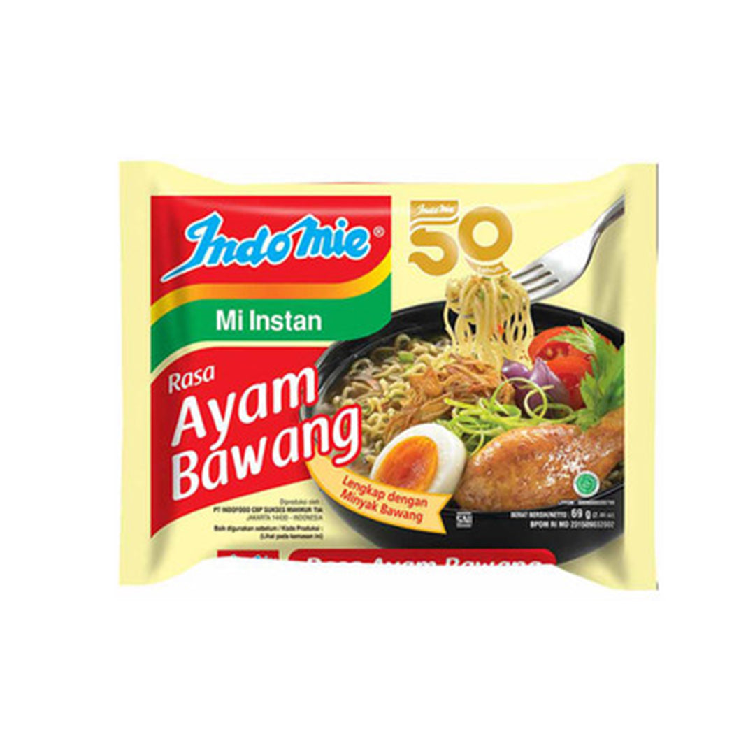 Indomie - Mie Instant Ayam Bawang Pck 69Gr (40/Carton) – Tasty Snack ...