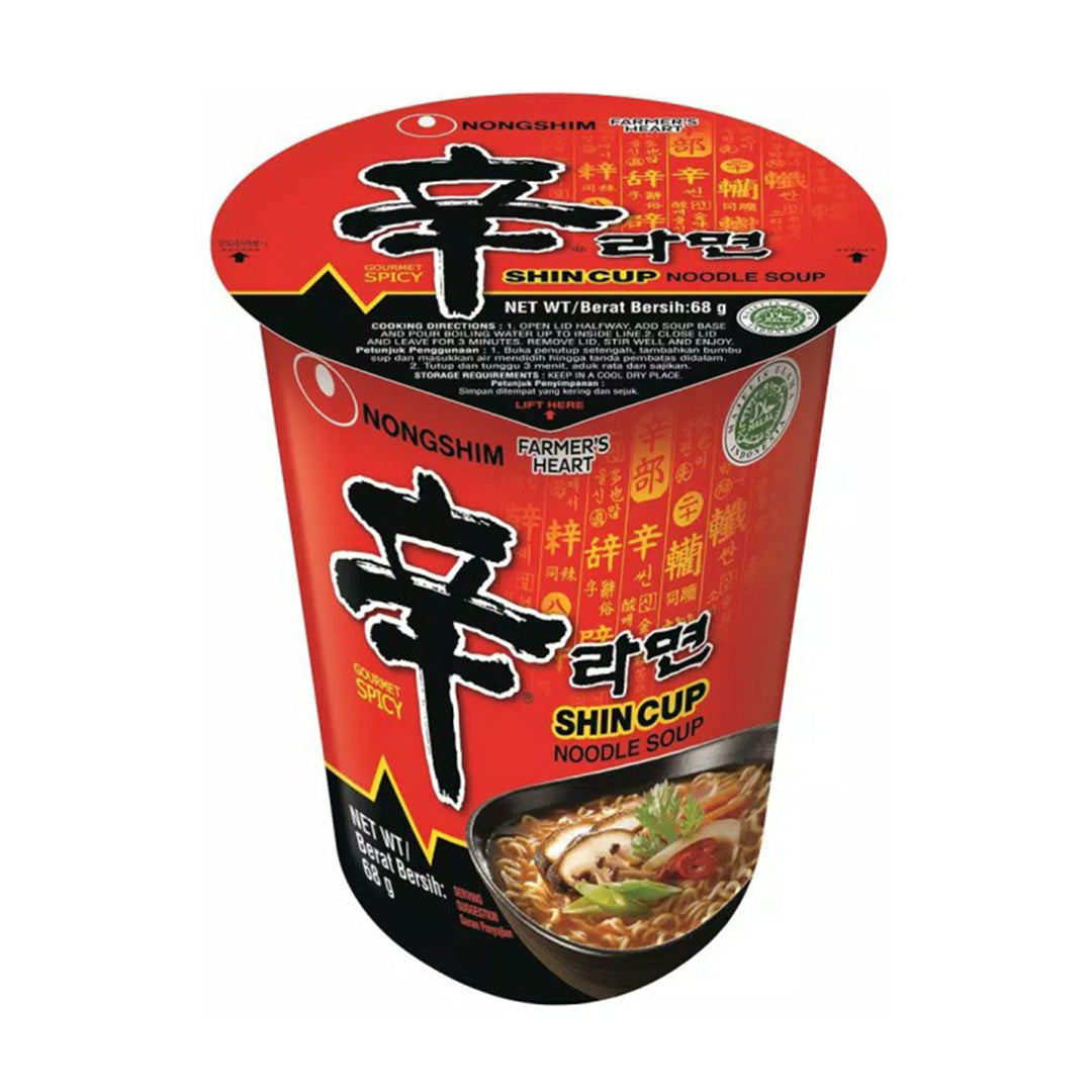 Shin - Cup Noodle Soup 68Gr (12/Carton) – Tasty Snack Indonesia