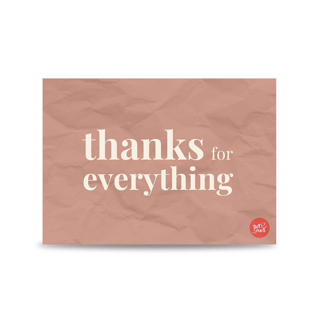Thanks for Everything Card – Tasty Snack Indonesia