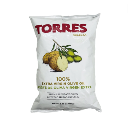 Torres Selecta - 100% Extra Virgin Olive Oil Potato Chips 150Gr (15/Ca ...