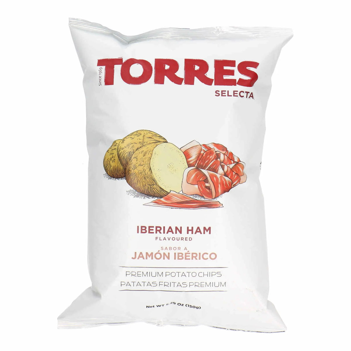 Torres Selecta - Iberian Ham Potato Chips 150Gr (15/Carton) – Tasty ...