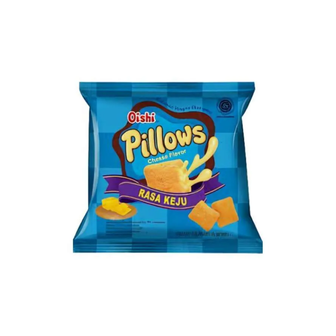 Oishi - Snack Pillows Keju 12Gr (120/Carton) – Tasty Snack Indonesia