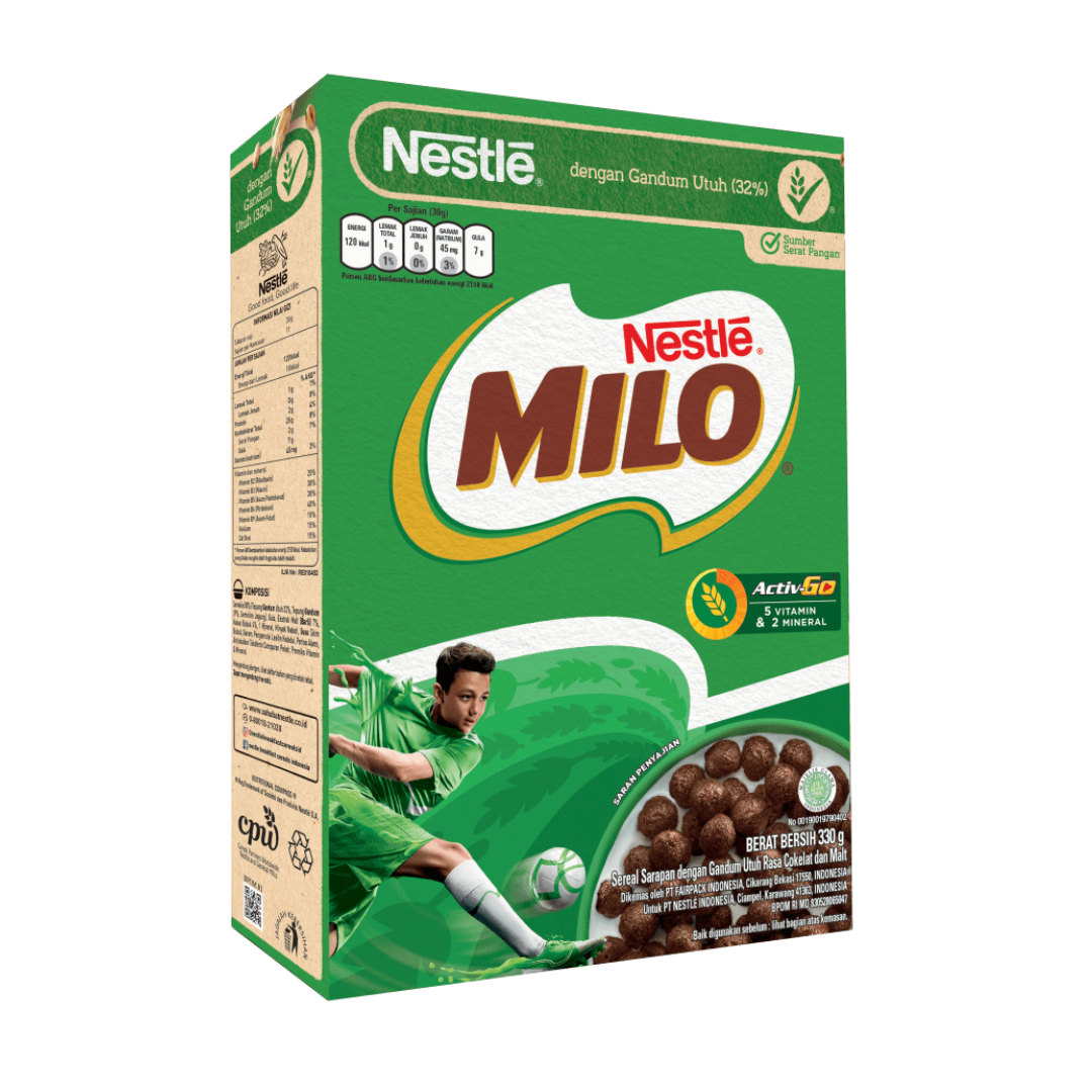 Milo - Cereal 330Gr (18/Carton) – Tasty Snack Indonesia