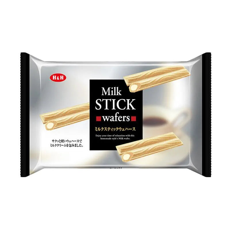 Wafers - H&H Milk Wafer Stick 90Gr (24/Carton) – Tasty Snack Indonesia
