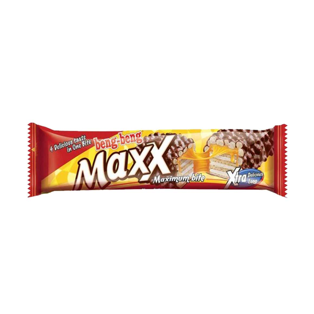 Beng-Beng - Wafer Chocolate Maxx Pck 32Gr (12/Box) – Tasty Snack Indonesia