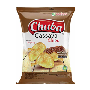 Chuba - Keripik Singkong Barbeque 140Gr (16/Carton) – Tasty Snack Indonesia