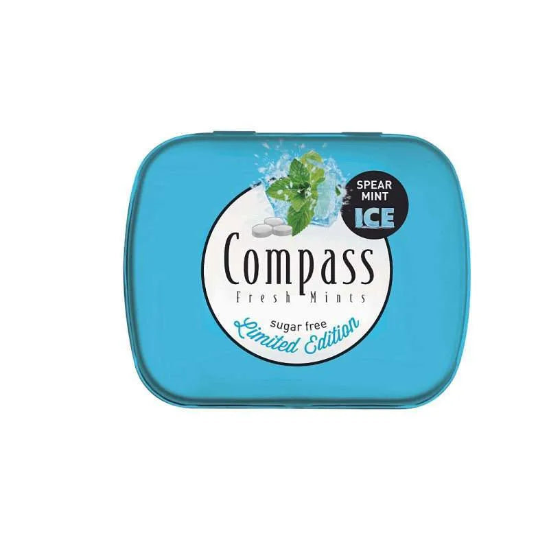 Compass - Fresh Mint Spearmint Ice 14Gr (24/Carton) – Tasty Snack Indonesia