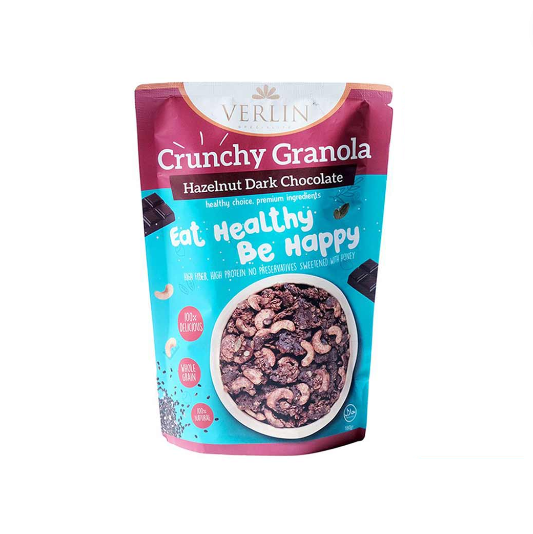 Verlin - Crunchy Granola Hazelnut Dark Chocolate 200Gr (12/Carton ...