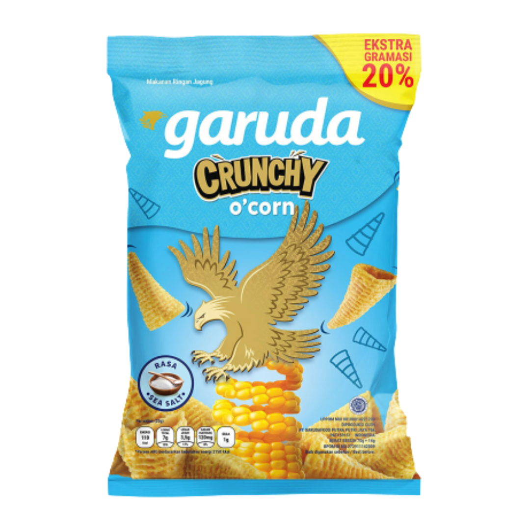 Garuda - Snack O'Corn Sea Salt 84Gr (30/Carton) – Tasty Snack Indonesia