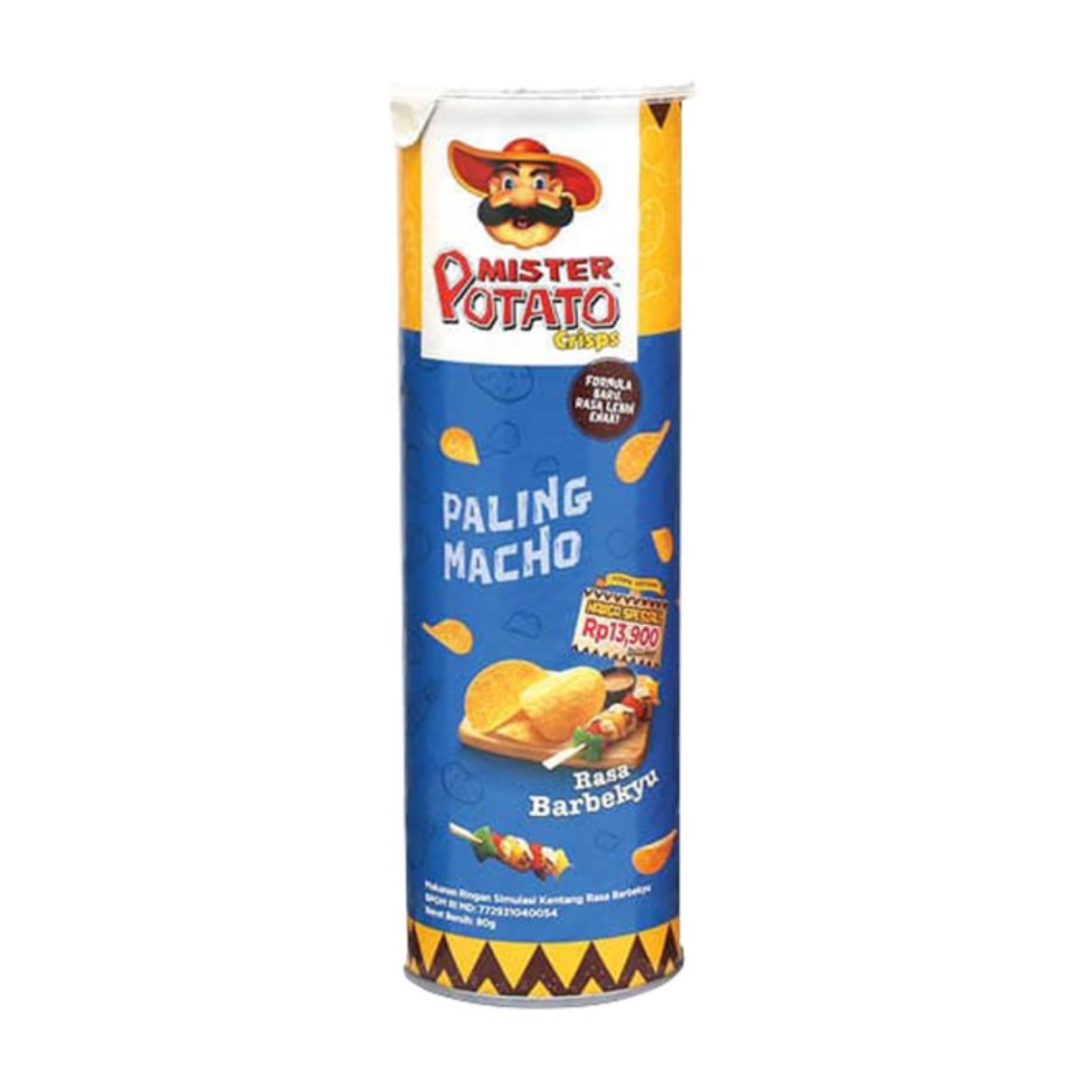 Mister Potato - Snack Crisps Barbeque 80Gr (14/Carton) – Tasty Snack ...