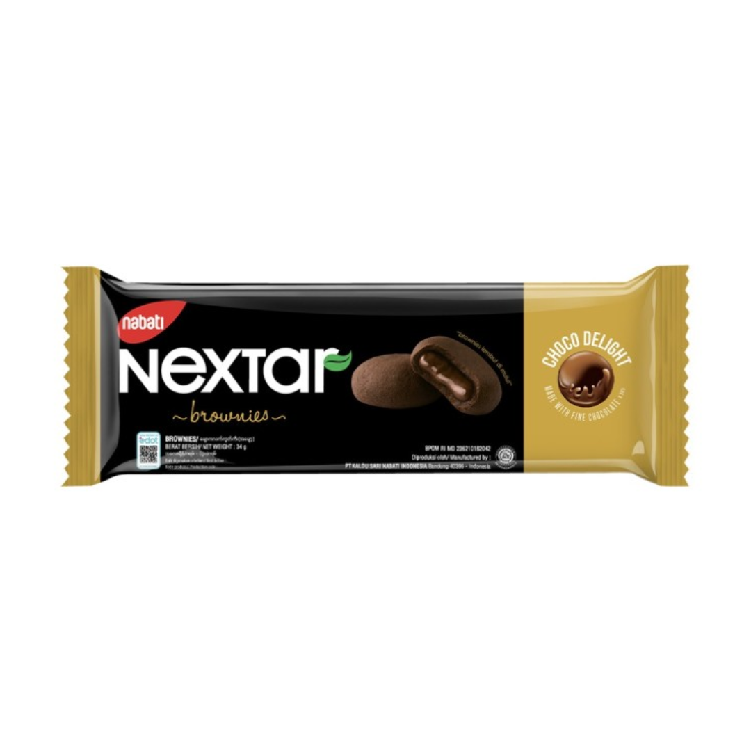 Nextar - Choco Brownies Pck 34Gr (10/Box) – Tasty Snack Indonesia
