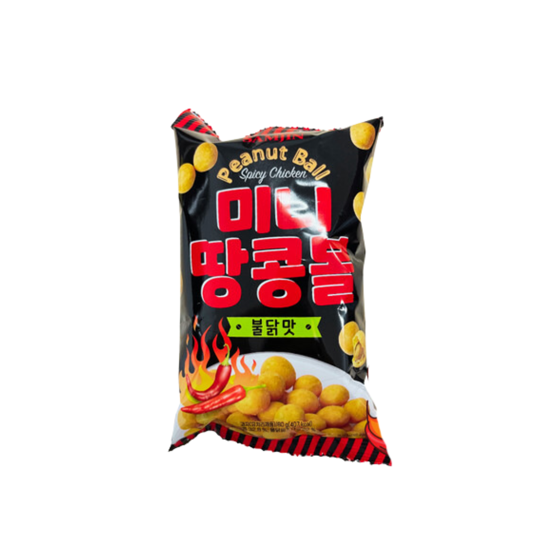 Samjin - Peanut Ball Spicy Chicken 80Gr (24/Carton) – Tasty Snack Indonesia