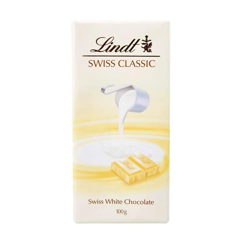 Lindt Swiss Classic - White Chocolate 100Gr (12/Box) – Tasty Snack ...