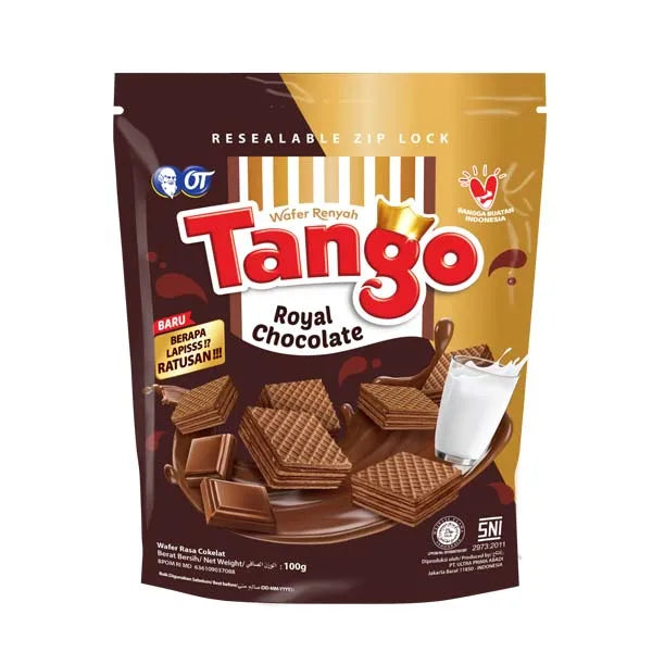 Tango - Wafer Chocolate Milk Pouch 100Gr (18/Carton) – Tasty Snack ...