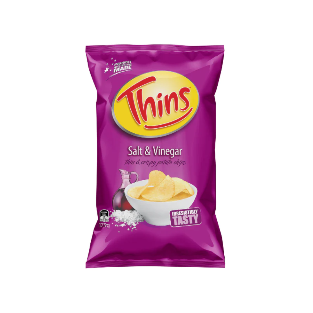 Thins - Salt & Vinegar 45Gr (18/Carton) – Tasty Snack Indonesia