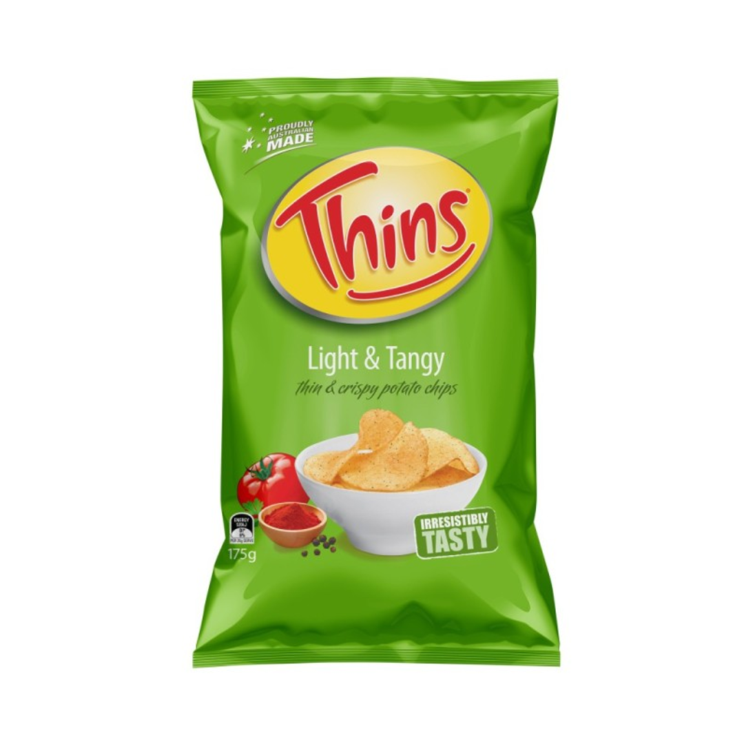 Thins - Light & Tangy 175Gr (12/Carton) – Tasty Snack Indonesia